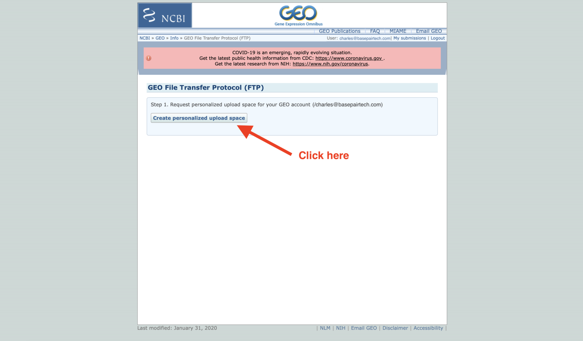 GEOへのデータコピー | basepairtech.jp