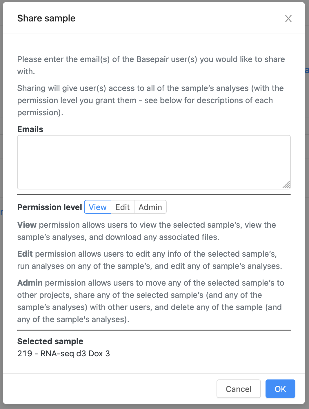 Basepairのシェア機能を使えばfastqの受け渡しも簡単 | basepairtech.jp